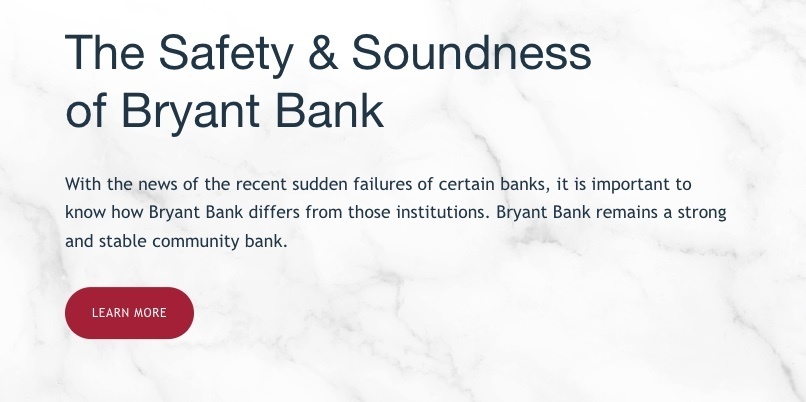 The Safety and Soundness of Bryant Bank - Bryant Bank